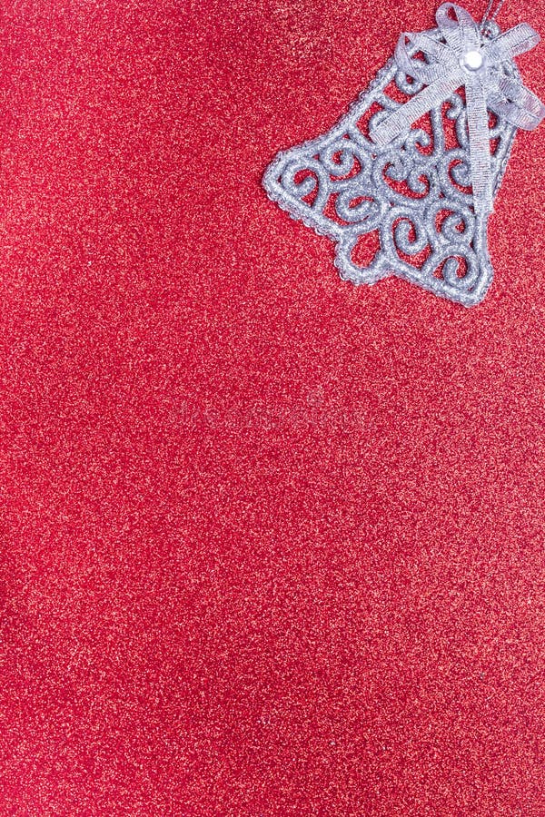 Christmas Bells on Red Background Stock Photo - Image of design, nature ...