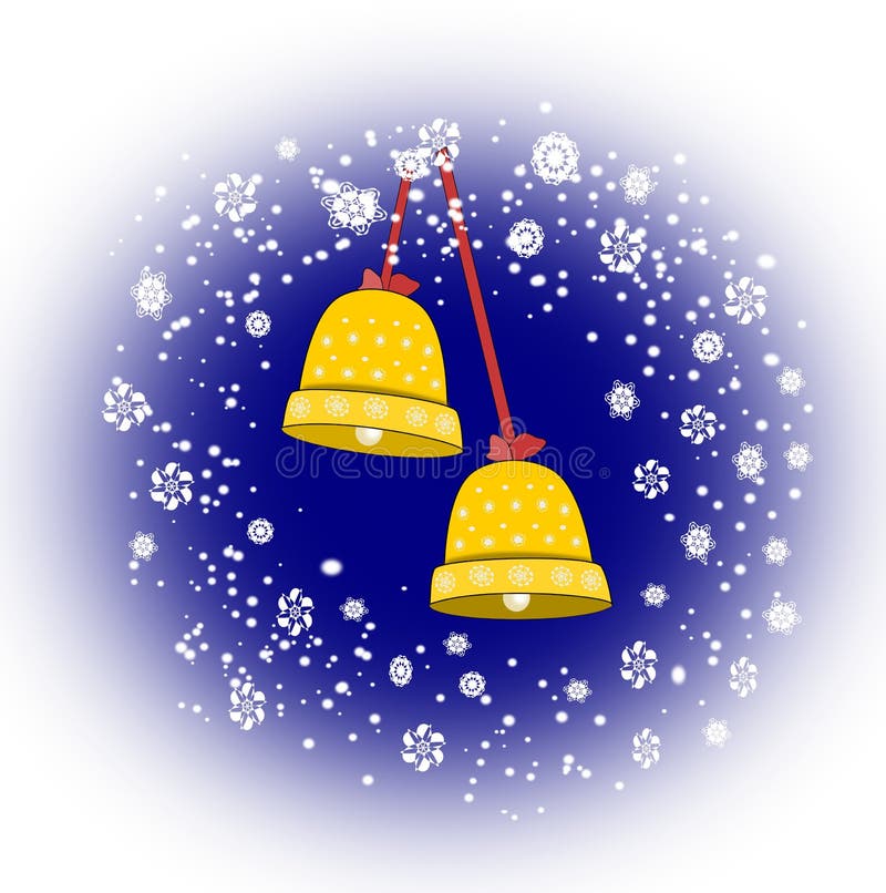 Christmas Bells stock illustration. Illustration of snow - 33288252
