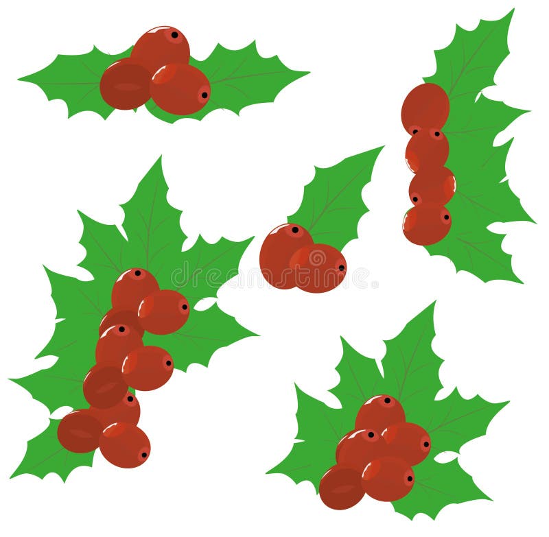 Christmas berry set stock vector. Illustration of symbol - 26767213