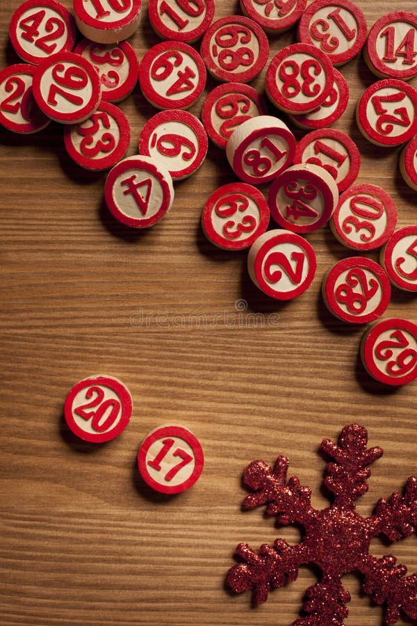 Christmas bingo numbers stock photo. Image of close, christmas - 78603660