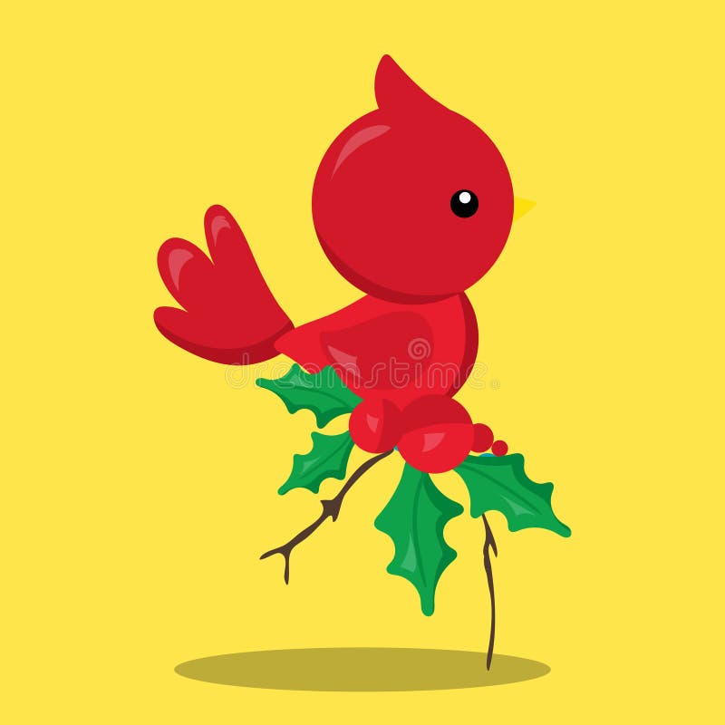 Christmas birds red 02 stock vector. Illustration of birds - 198984727