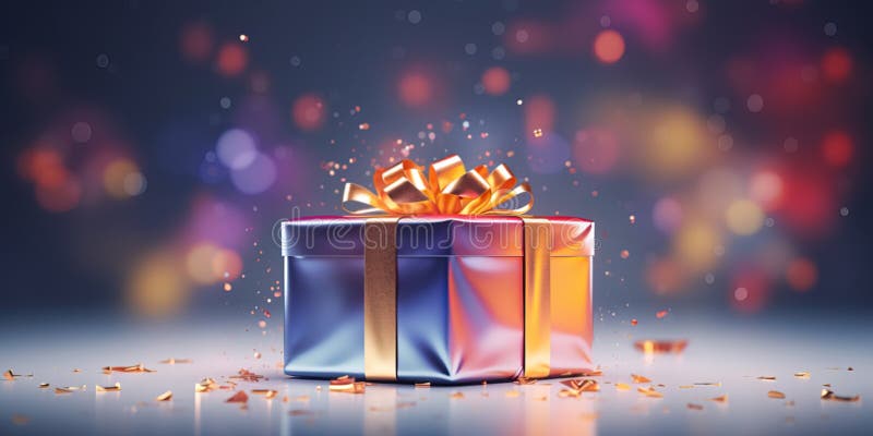 Christmas or Birthday Gift, Colourful Abstract Concept Stock ...