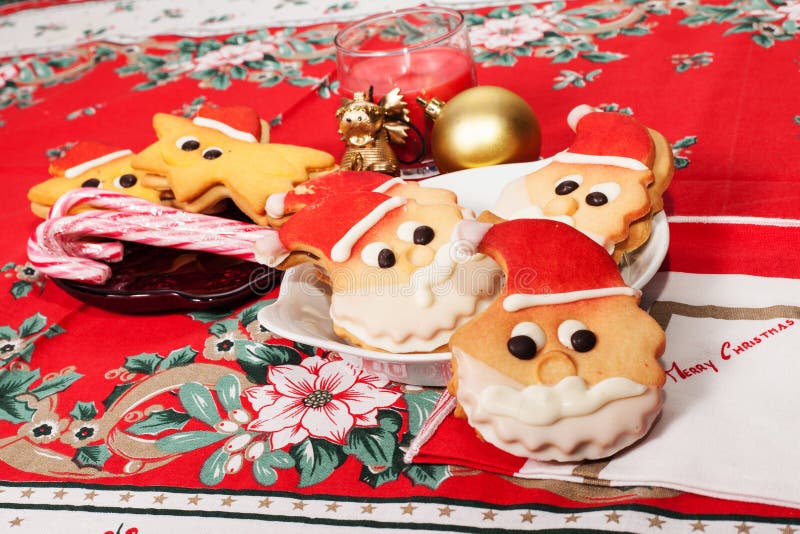 Christmas biscuits stock photo. Image of background, decorated - 48113582