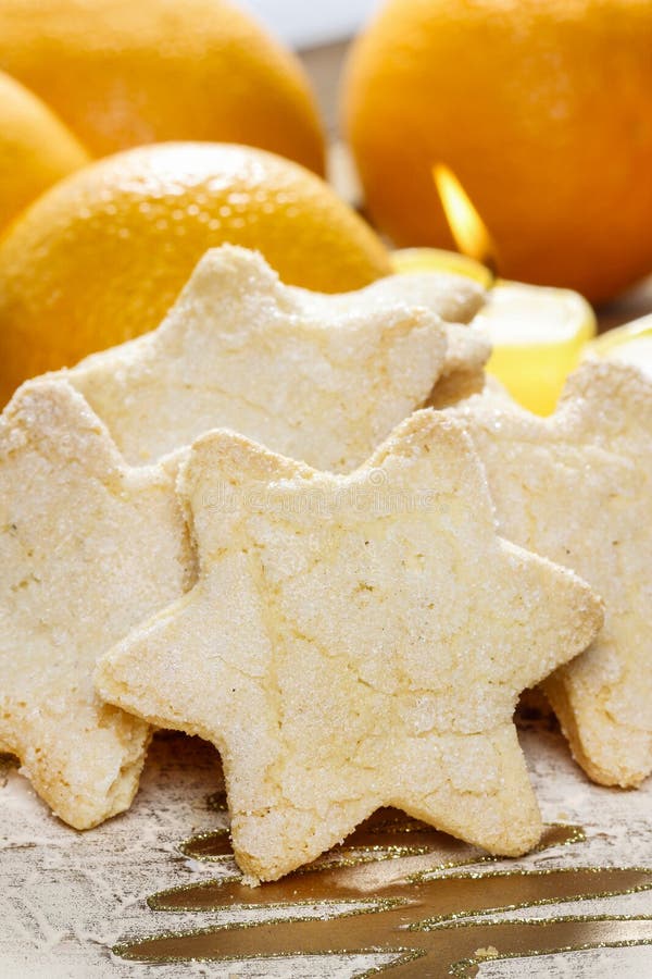Christmas Biscuits in Star Shape Stock Photo - Image of confectionery ...