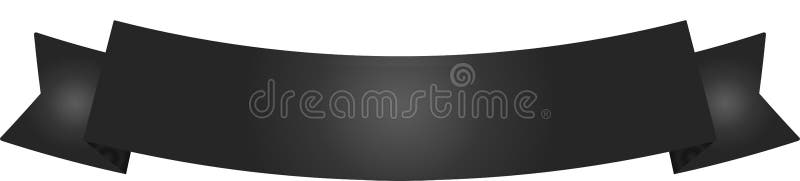 Christmas Black Title Ribbon Stock Vector - Illustration of celebration ...