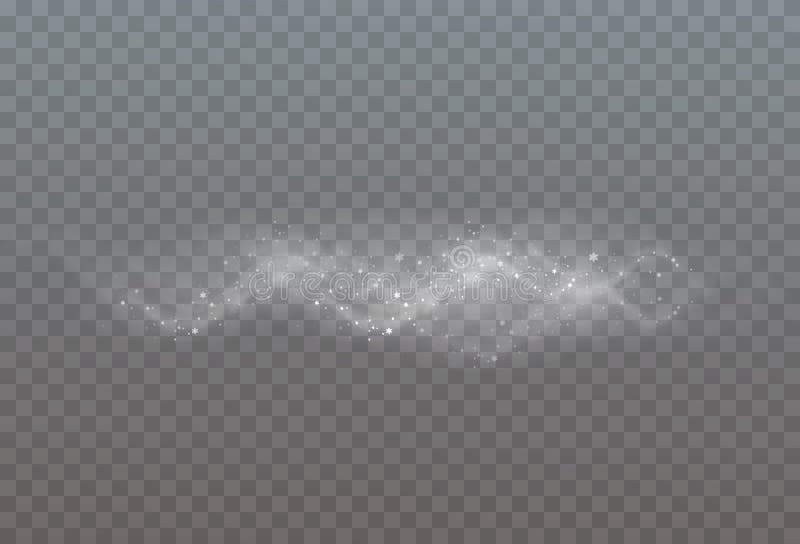 Christmas Blizzard Made of Strong Wind and Falling Snow Stock Vector ...