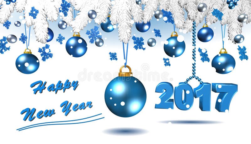 Christmas Blue Decorations,background,illustration Stock Illustration ...