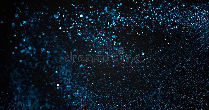 Christmas Blue Gradient Sparkle Glitter Explosion Dust Particles ...