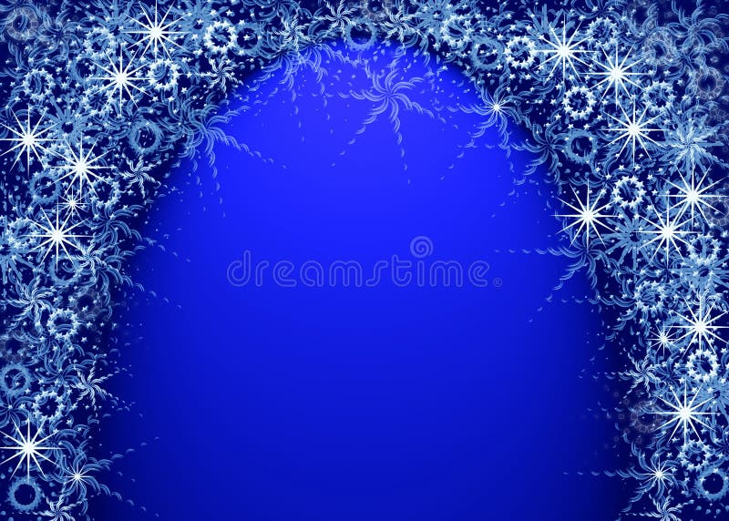 Christmas blue magic frame stock illustration. Illustration of black ...
