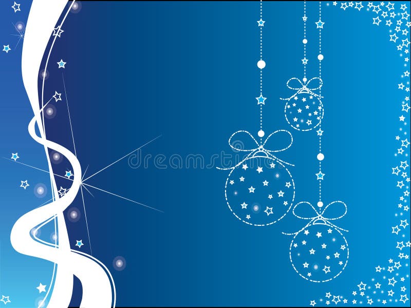 Christmas Blue and White Background Stock Vector - Illustration of ...
