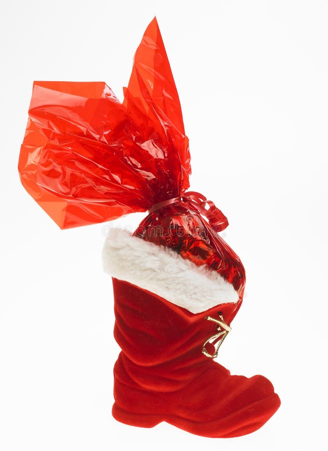 Christmas boot stock image. Image of interiors, life - 17019177