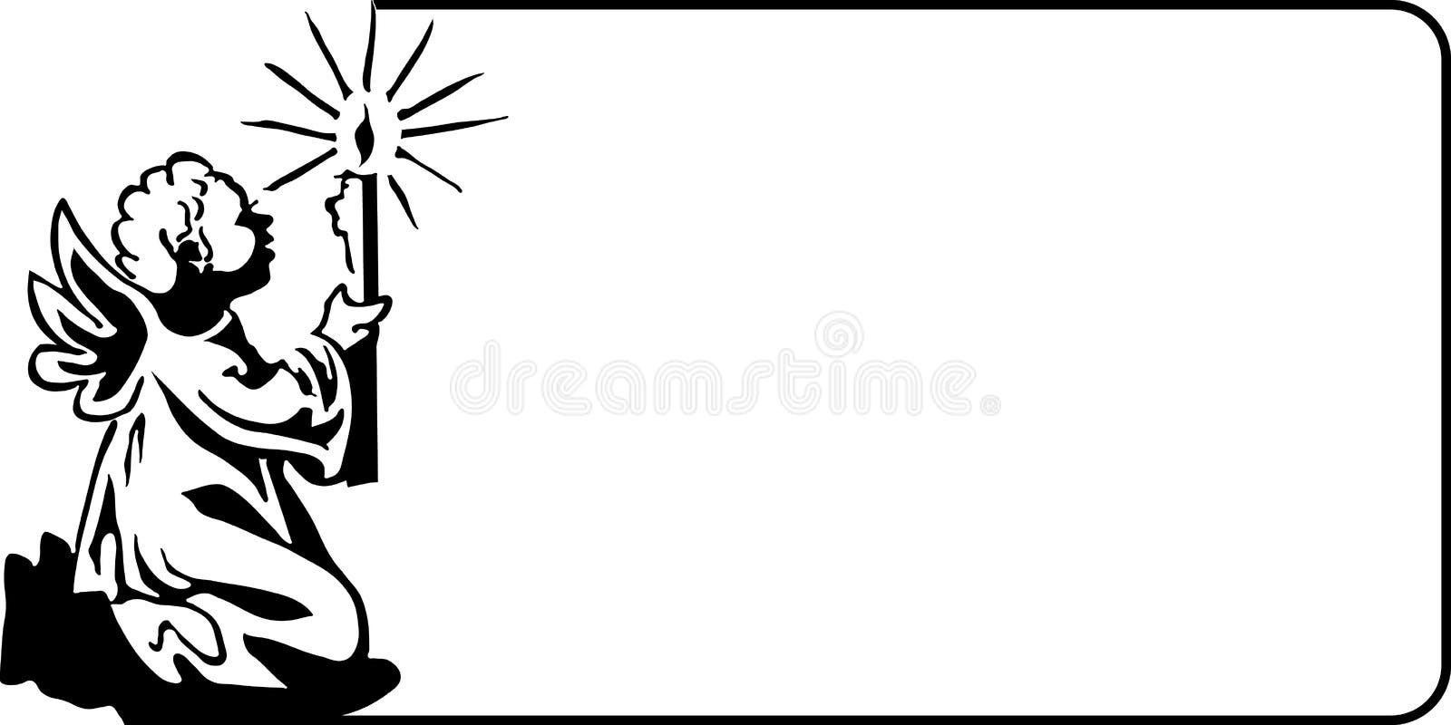 Christian Angel Border Stock Illustrations – 215 Christian Angel Border ...