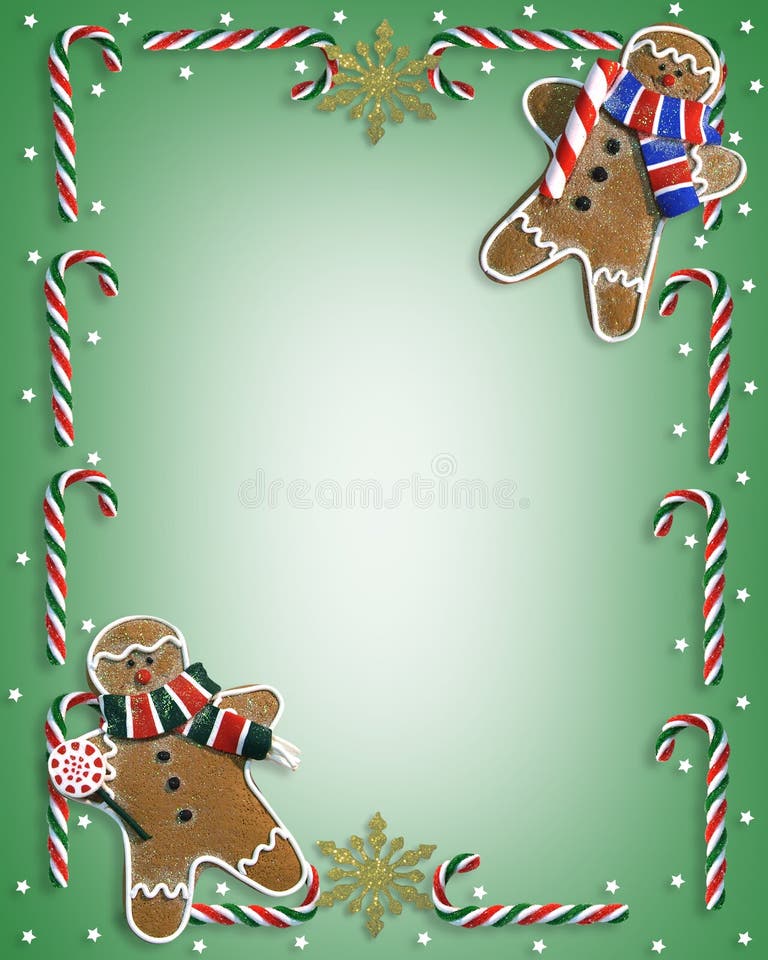 Christmas Cookies Treats Border Stock Illustrations – 187 Christmas ...