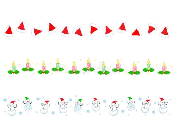 Christmas Border/ divider stock vector. Illustration of holly - 16718237