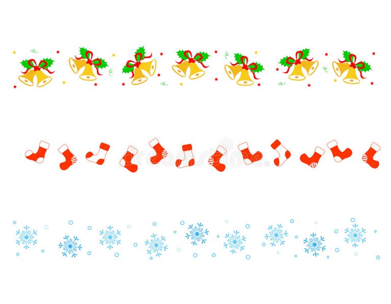 Christmas Border/ divider stock vector. Illustration of frame - 16718338