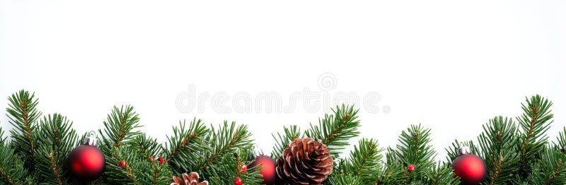 Christmas Border Image with a Transparent Backdrop. Stock Photo - Image ...