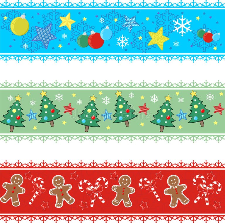 Christmas borders stock vector. Illustration of snack - 17310674