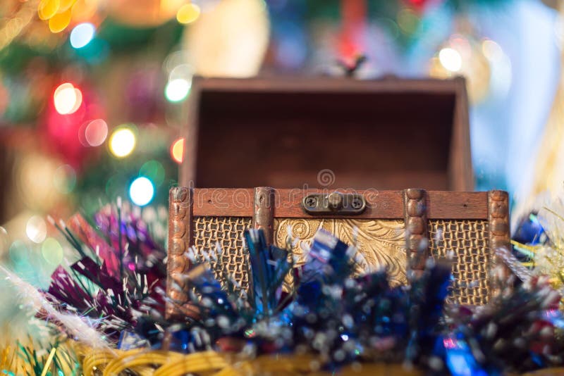 Christmas Box Chest stock photo. Image of safe, shiny - 53091412