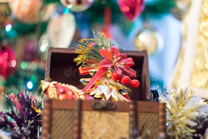 Christmas Box Chest stock image. Image of lock, sphere - 53341629