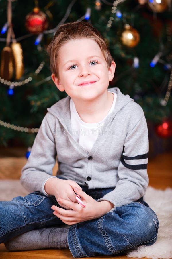 Happy Christmas kid stock photo. Image of christmas, wearing - 22509734