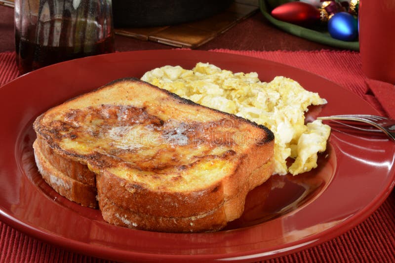 Christmas Tree Shaped Pancakes for Breakfast Treats Stock Image - Image ...