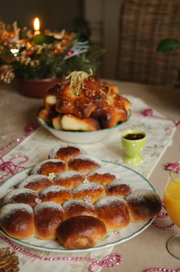 Christmas brunch table stock image. Image of seasonal - 28400781
