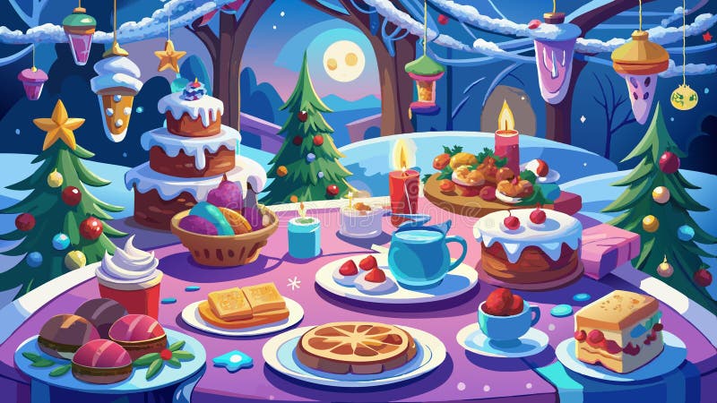 Christmas Brunch in a Winter Wonderland Setting. Merry and Magical ...