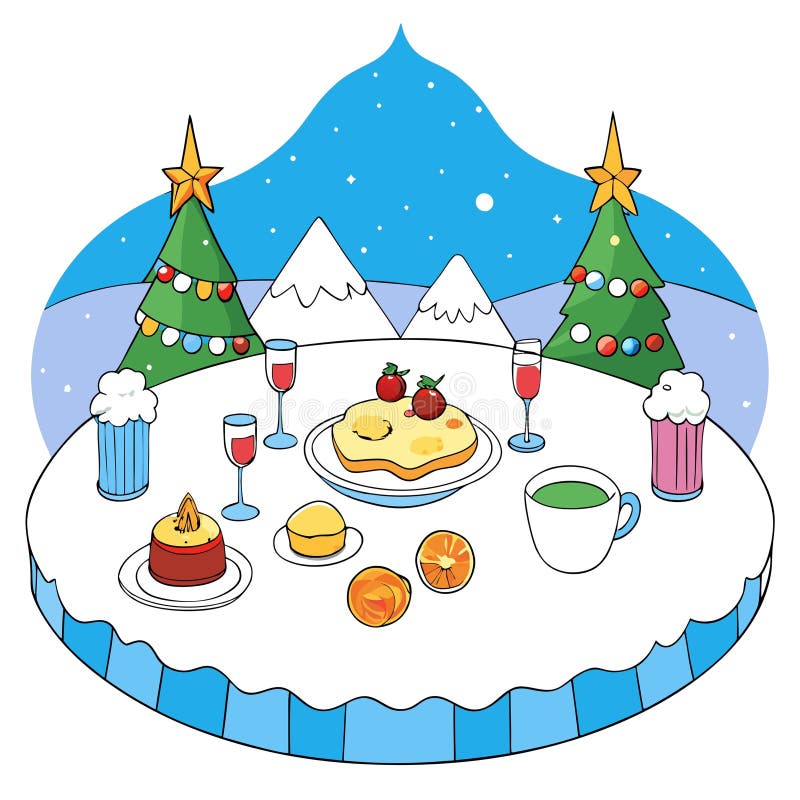 Christmas Brunch in a Winter Wonderland Setting. Merry and Magical ...