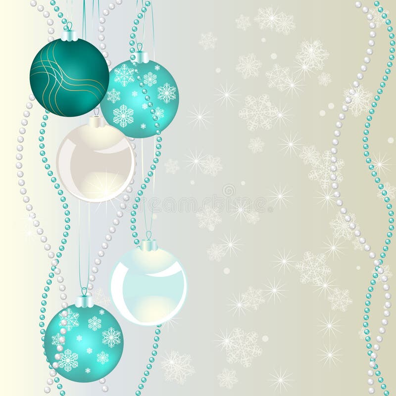 Christmas Bubbles on Abstract Background Stock Vector - Illustration of ...