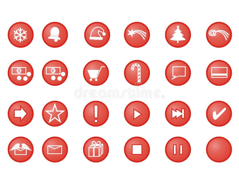 Christmas buttons stock vector. Illustration of star, christmas - 1343154