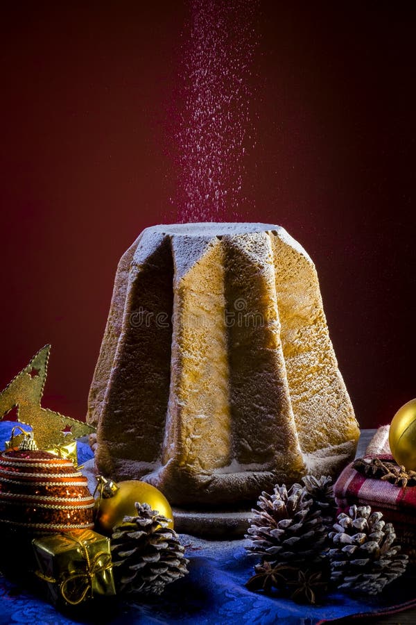 Christmas Cake Called Pandoro Stock Image - Image of called, delicious ...