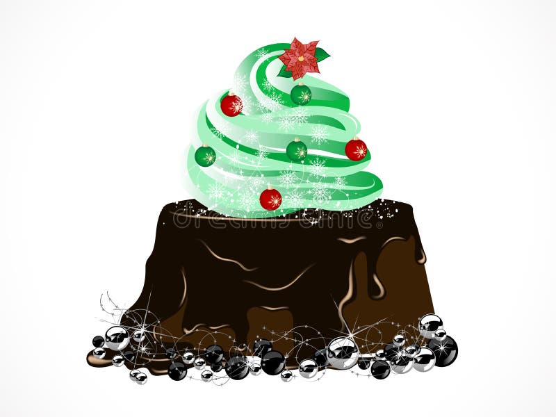 Christmas cake stock vector. Illustration of cooking - 35522718