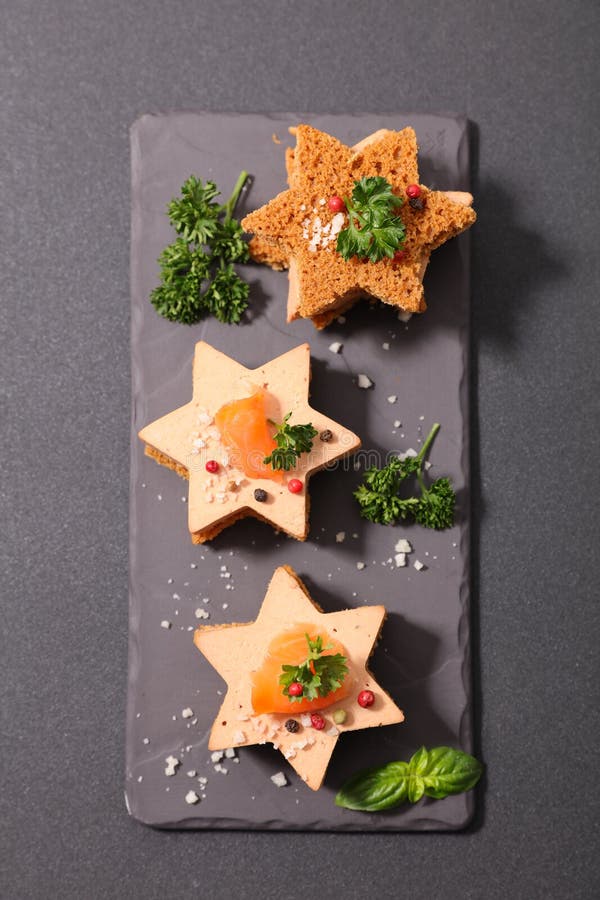 Christmas canape stock image. Image of foie, luxury, food - 78250239