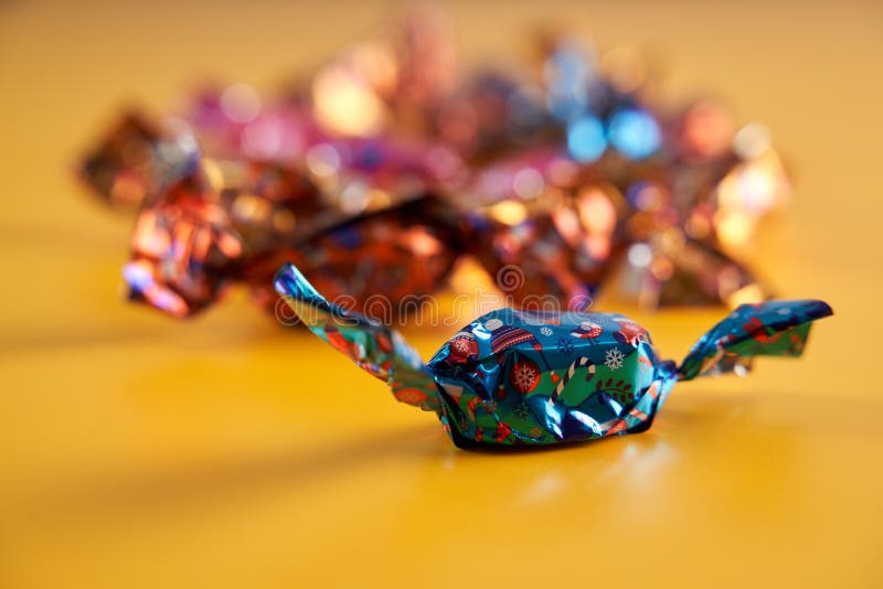 Christmas candies wrapped stock image. Image of christmas - 236519763
