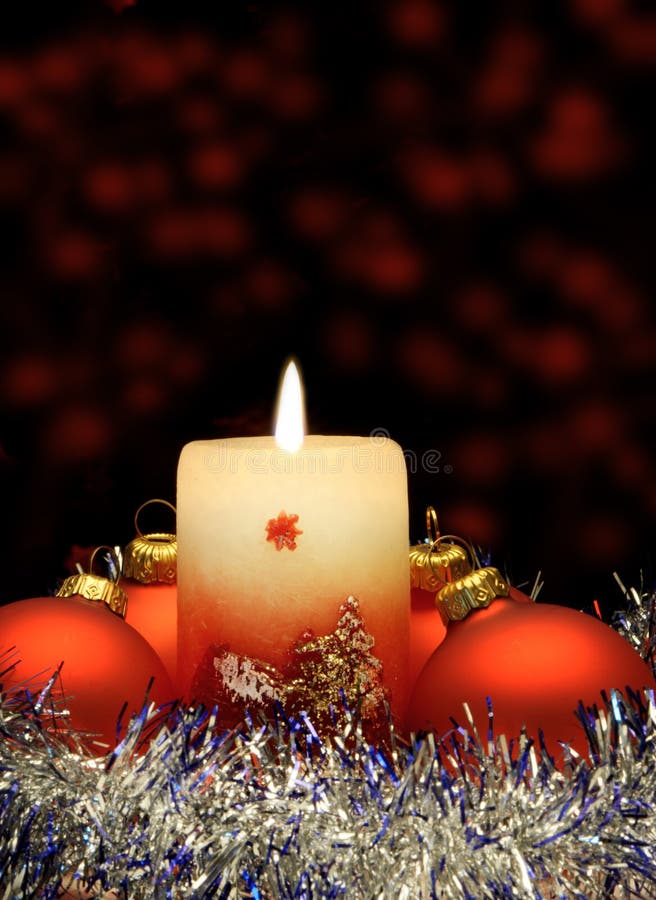 Christmas candle stock image. Image of horizontal, candles - 21129657