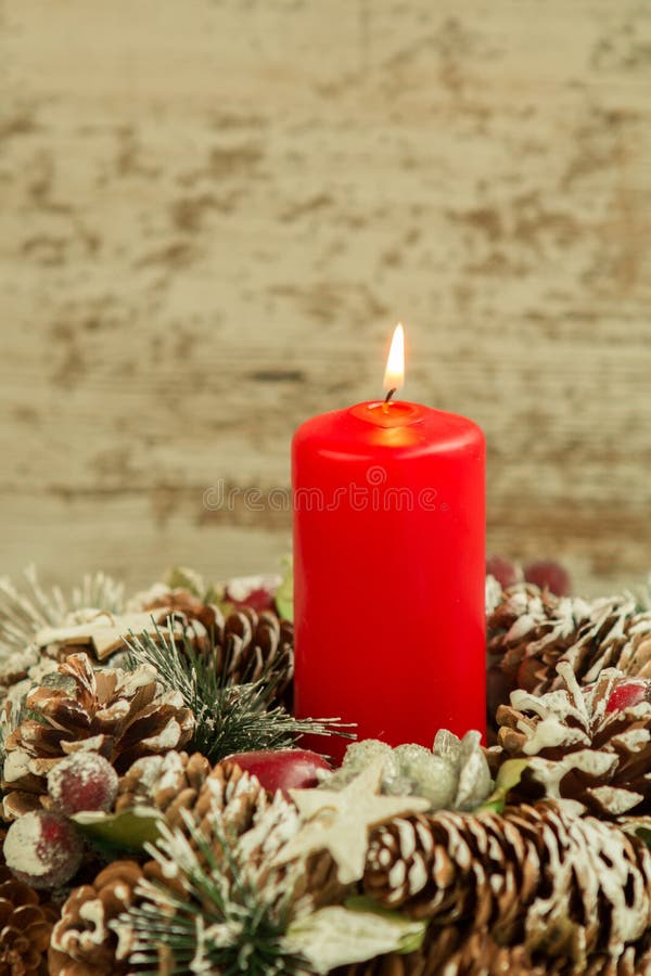 Christmas candle stock photo. Image of fire, bright, candlelight - 77374152