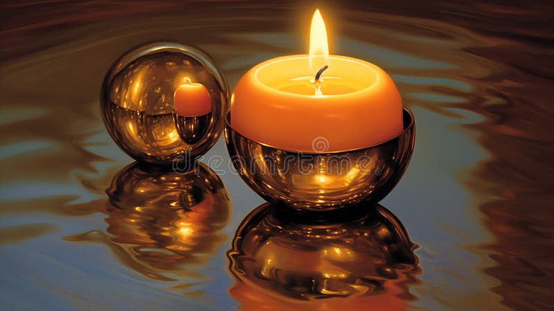 Candlelit Reflections Stock Illustrations – 427 Candlelit Reflections ...