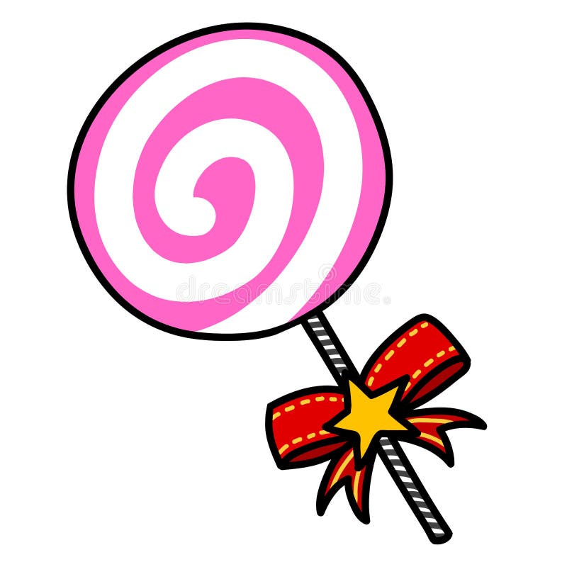 Christmas candy cartoon. stock vector. Illustration of decorative ...