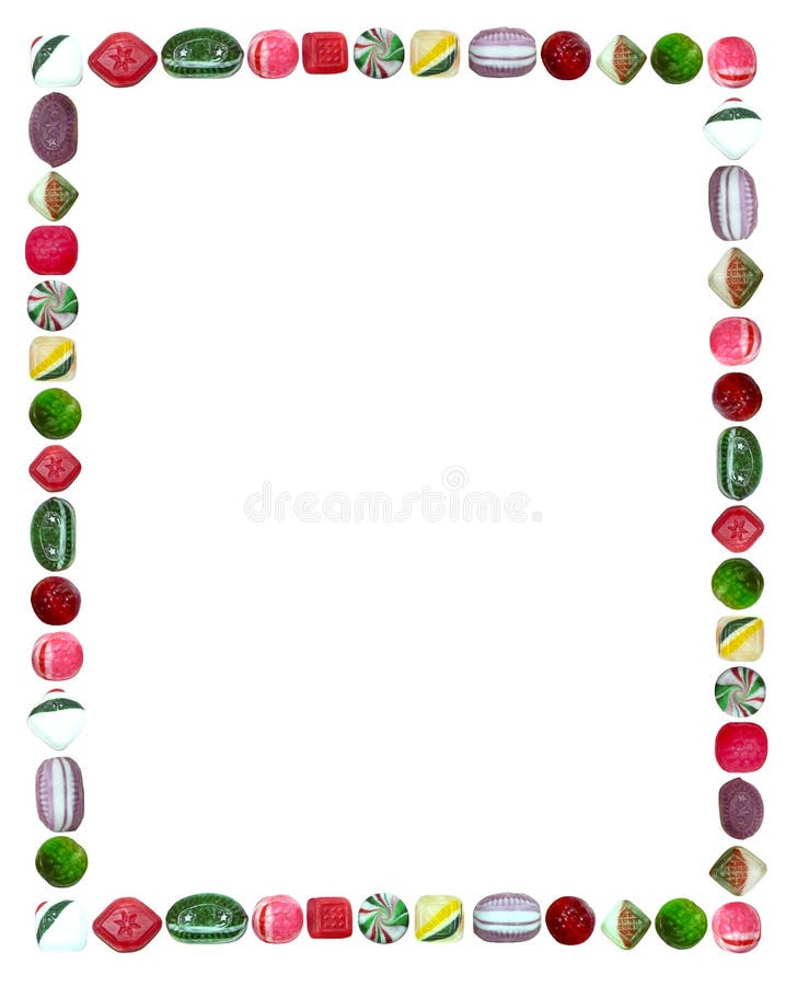 Christmas Candy Frame stock illustration. Illustration of holiday ...