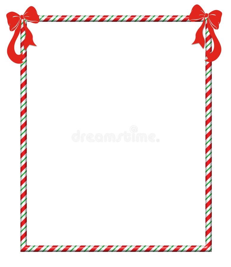 Christmas Candycane Frame stock illustration. Illustration of ...