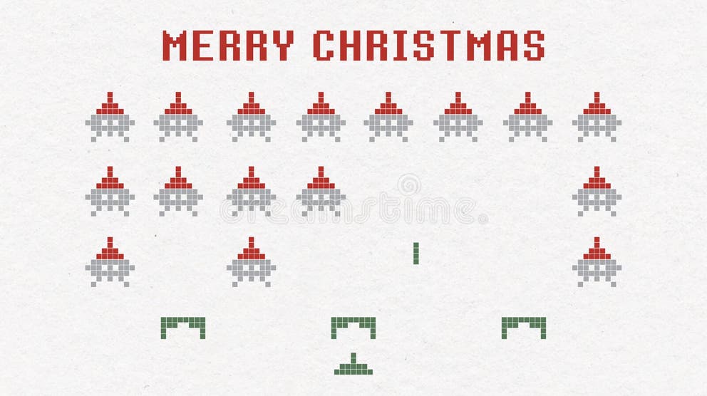 Space Invaders Game. Retro Styled Card. Icons for Website. Emoticon ...