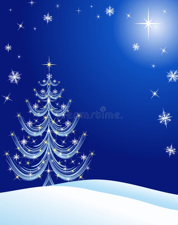 Christmas Card Background Blue Stock Illustration - Illustration of ...