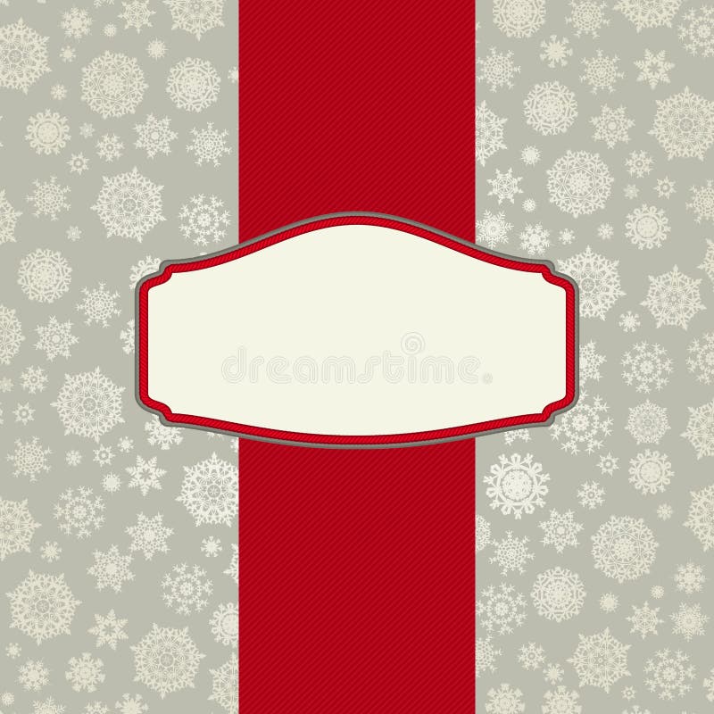 Christmas Card Background with Snowflakes. Stock Vector - Illustration ...