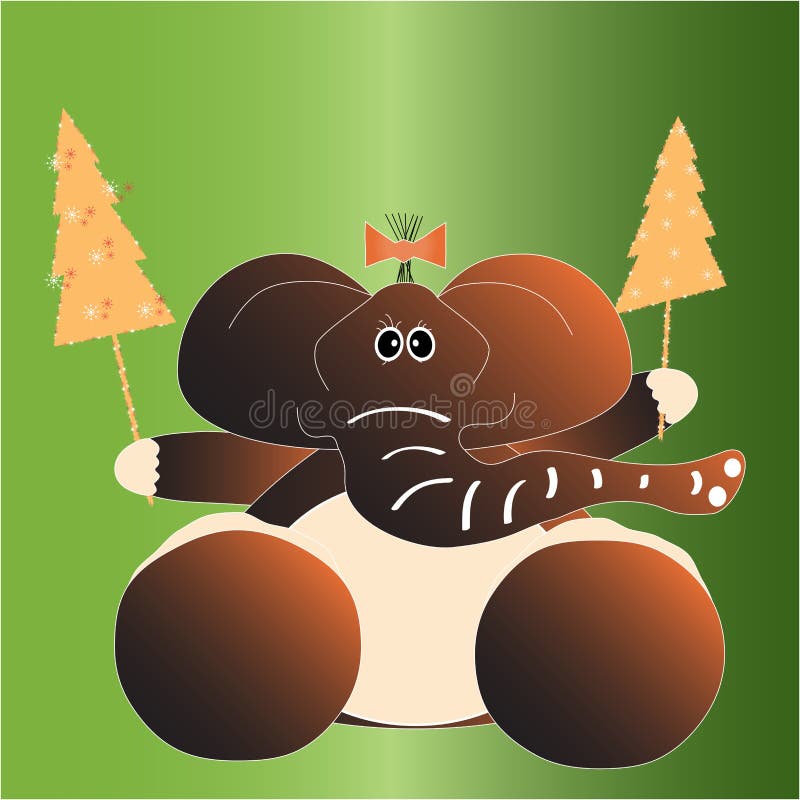Merry Christmas Baby Elephant Stock Illustrations – 104 Merry Christmas ...