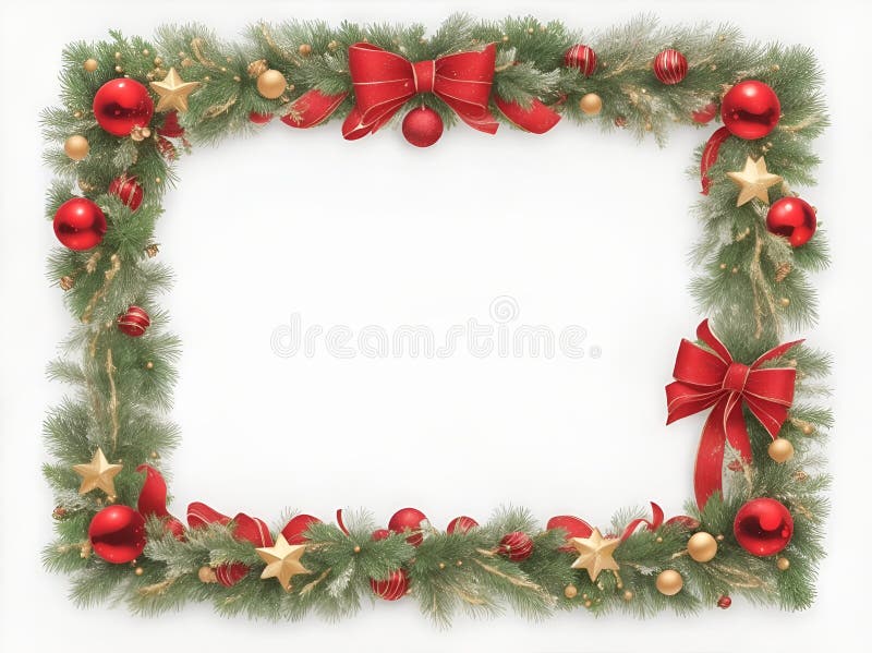 Christmas Card Frame stock illustration. Illustration of ...