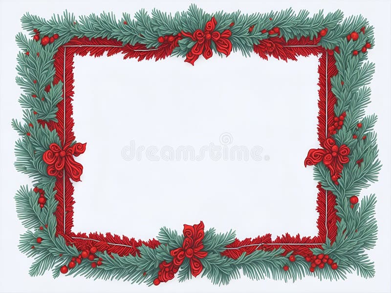 Christmas Card Frame stock illustration. Illustration of wishes - 294366507