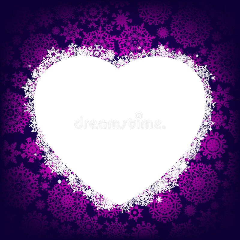 Christmas Heart Frame Card Template. EPS 8 Stock Vector - Illustration ...