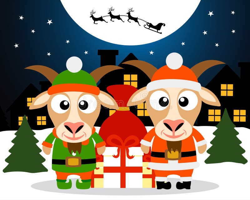 Santa Goat Stock Illustrations – 473 Santa Goat Stock Illustrations ...
