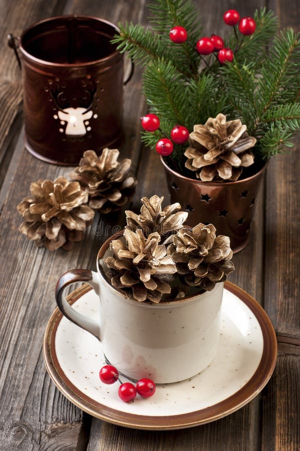 Christmas Card with Holiday Composition Stock Image - Image of xmas ...