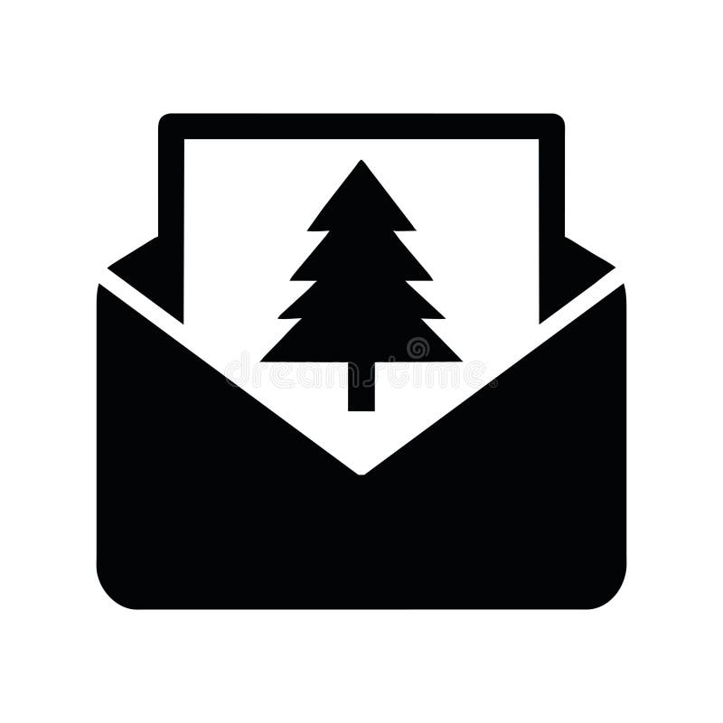 Christmas card icon stock vector. Illustration of decoration - 295530949